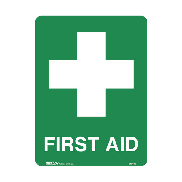 Emergency Information Sign - First Aid – Accidental Health & Safety VIC